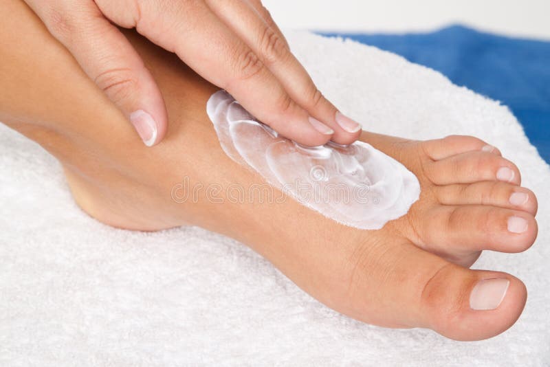 Foot lotion stock photo. Image of cream, foot, soft, toes - 26286318