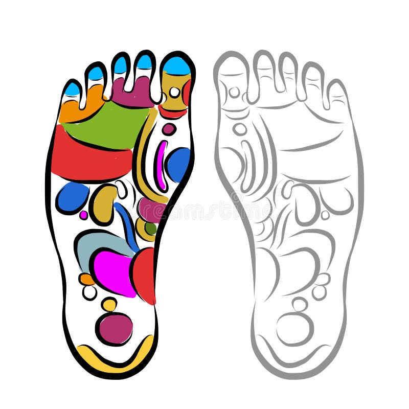 Foot Massage Stock Illustrations – 7,401 Foot Massage Stock ...