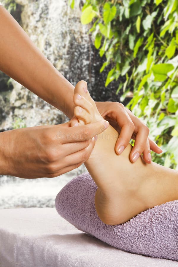 Foot Massage in the Spa Salon Stock Photo - Image of relaxation ...
