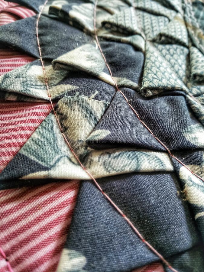 A Foot Mat Made of Home-made Fabric. Stock Image - Image of flower ...