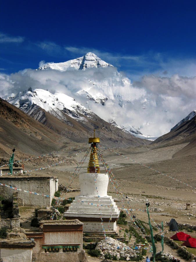 At the Foot of Mt.Everest stock image. Image of tourism - 4363115