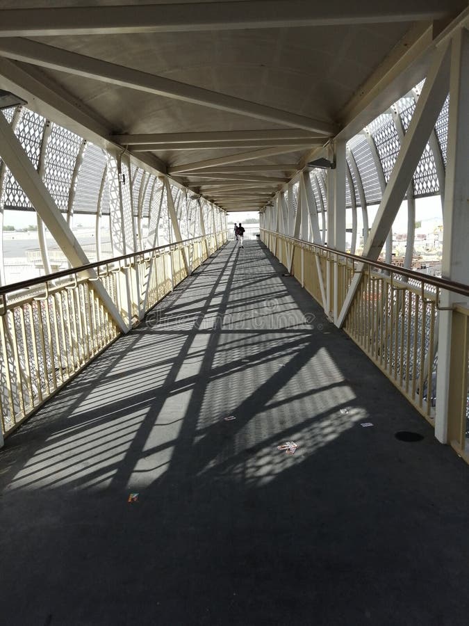 Foot Over Bridge Walking Way Stock Photo - Image of main, side: 219969052
