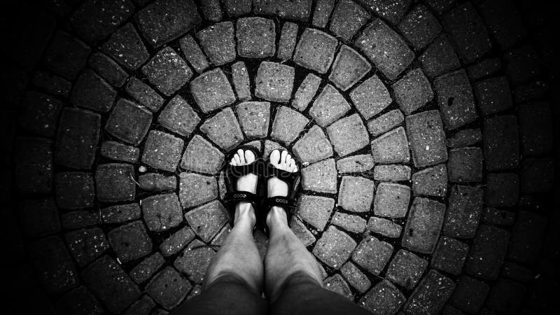 Foot stock photo. Image of cover, foot, pavement, road - 134758444