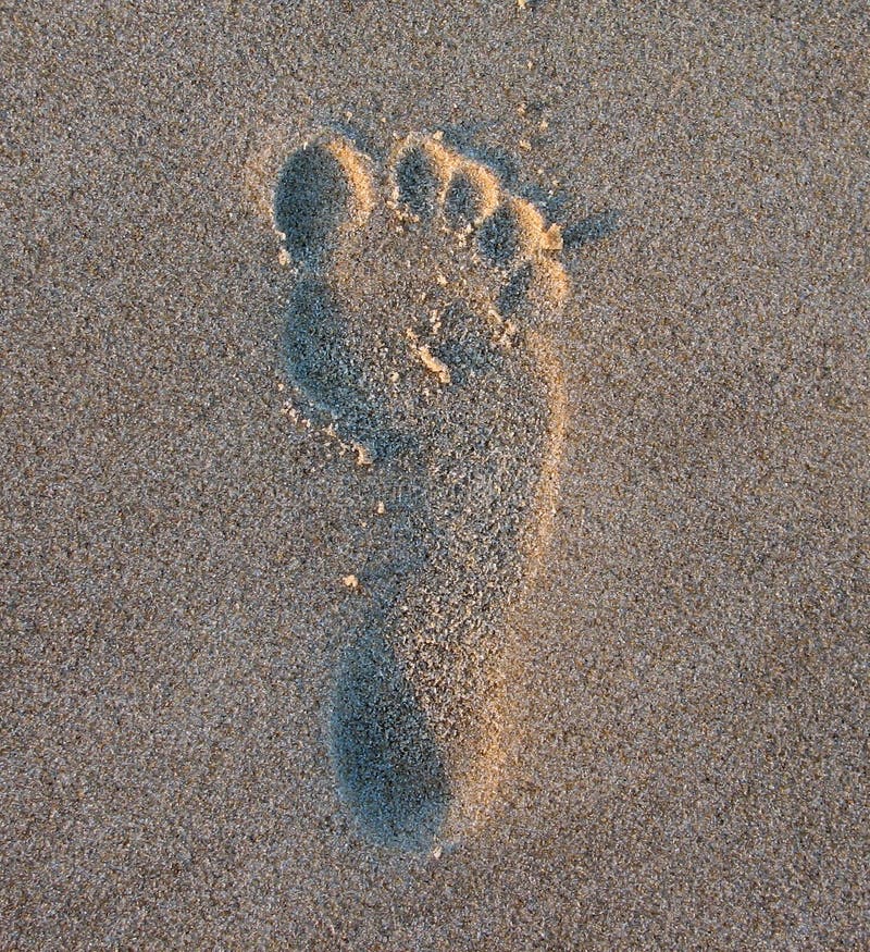 Foot print stock image. Image of foot, print, travel, sand - 760273