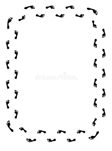Footprint Border Stock Illustrations – 1,754 Footprint Border Stock ...
