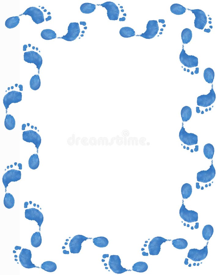 Baby Foot Border stock image. Illustration of foot, arrive - 23963641