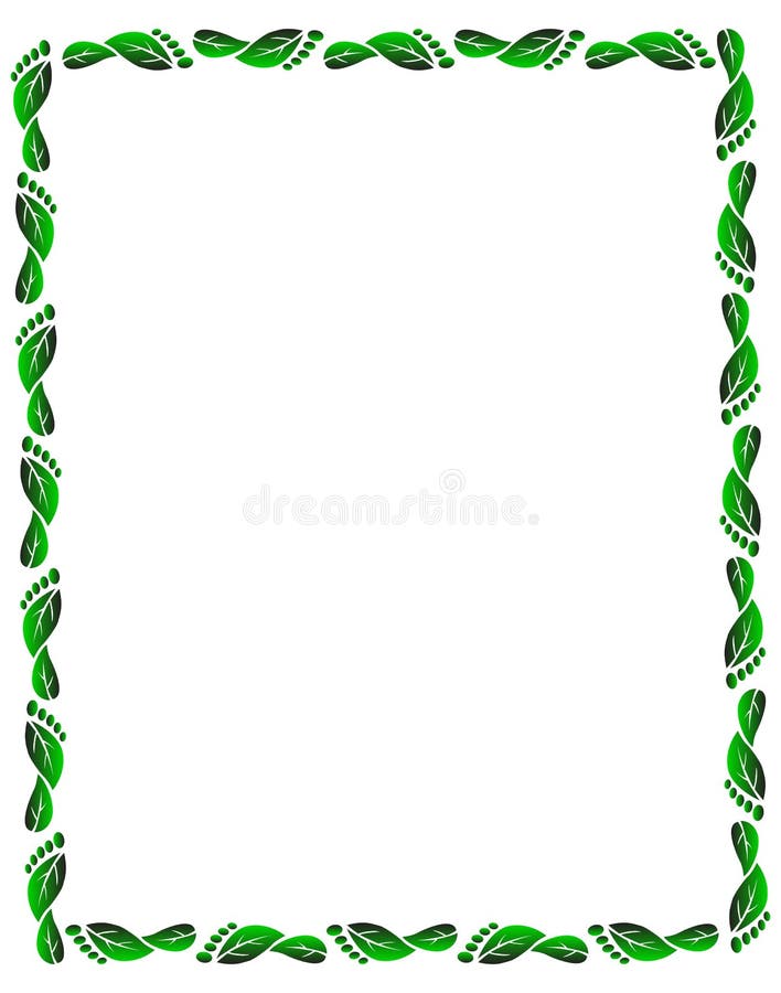 Foot print border stock vector. Illustration of border - 23880716