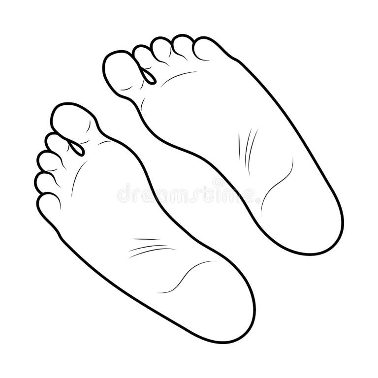 Foot Outline Stock Illustrations – 52,143 Foot Outline Stock ...