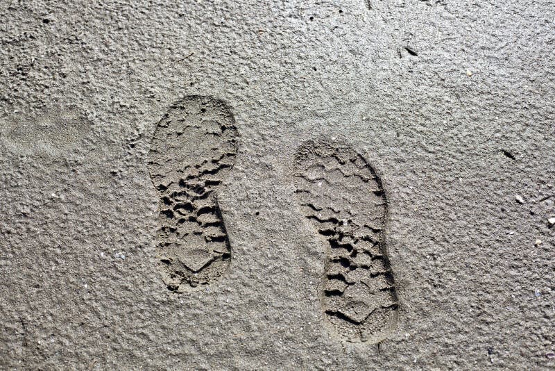 Foot print on mold stock photo. Image of solitude, foot - 79508738