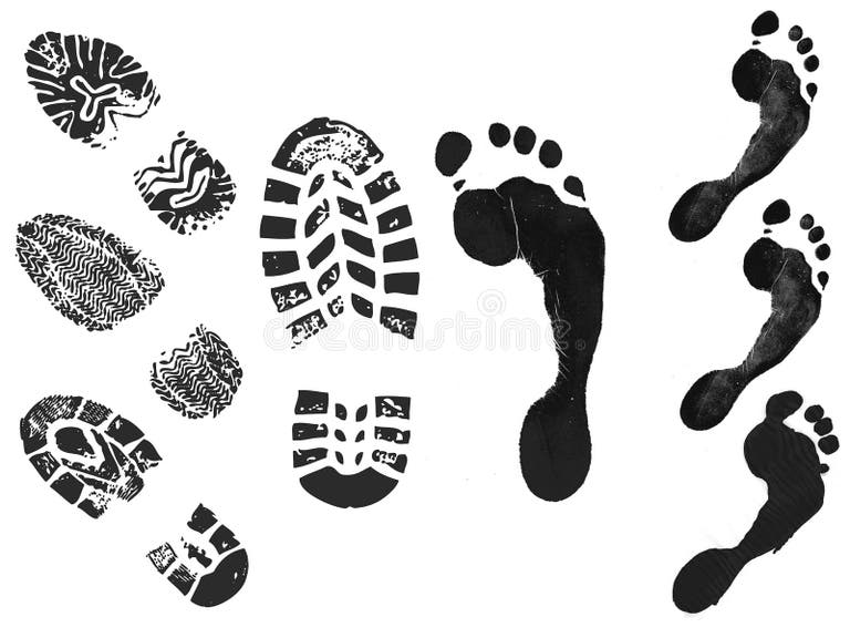 Footsteps Fingerprint Stock Illustrations – 75 Footsteps Fingerprint ...