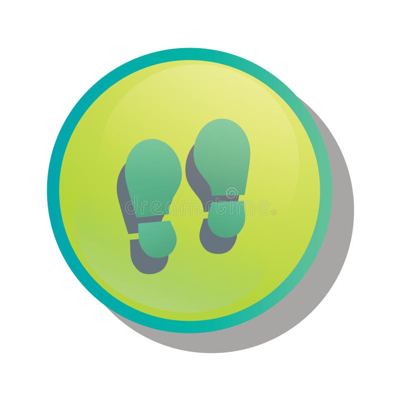 Foot Print. Vector Illustration Decorative Background Design Stock ...