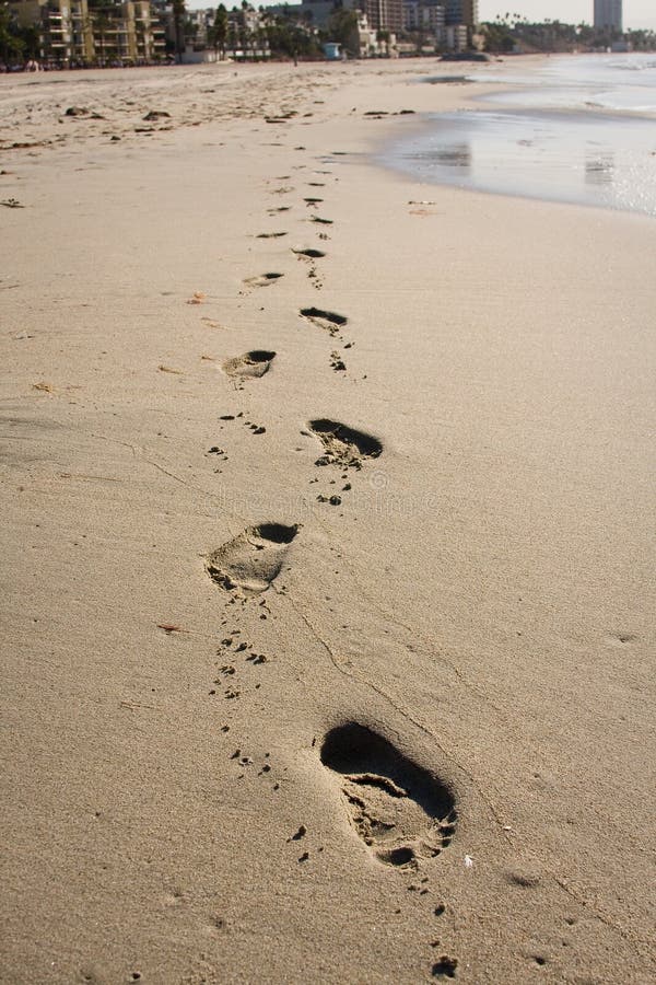 Foot prints stock photo. Image of blue, adventure, outdoor - 6992478