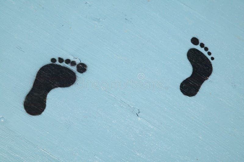 Foot Prints Leading To Somewhere Unknown, McCall Idaho Stock Photo ...