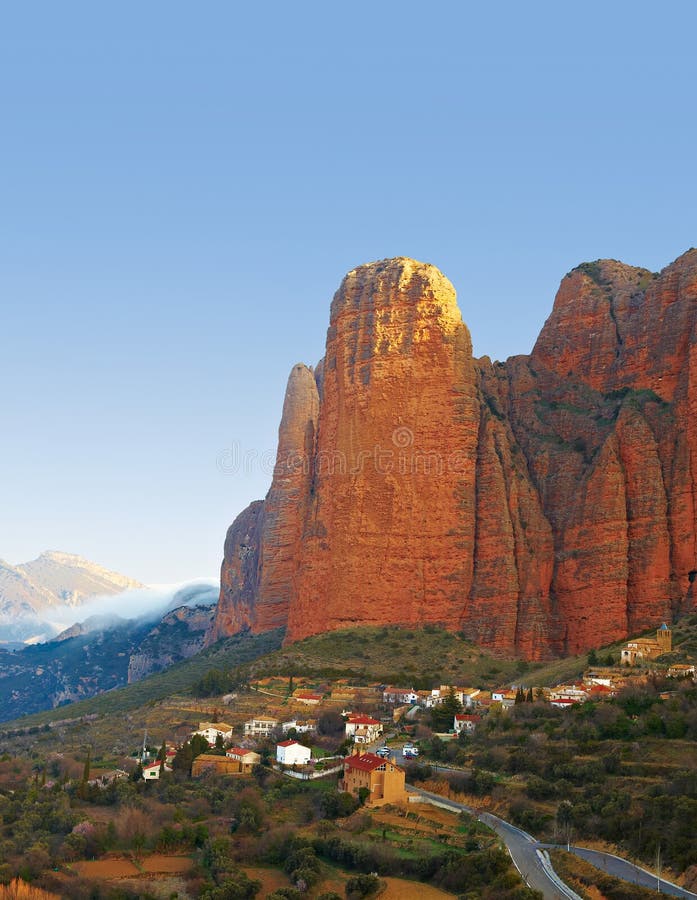 Foot of the Rocks stock photo. Image of clouds, mountain - 19506170