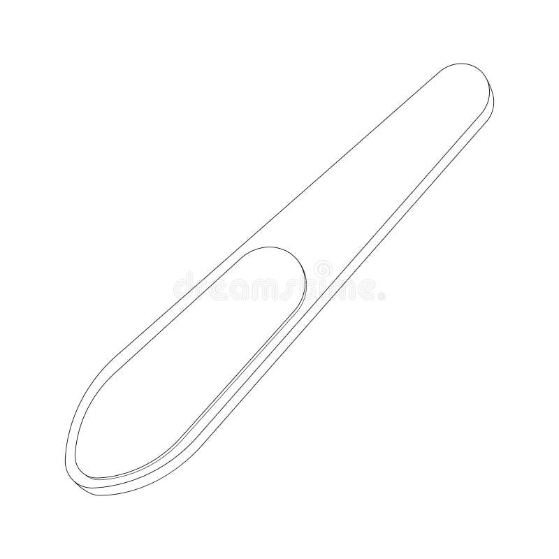 Foot Scrubber Vector Outline Stock Vector - Illustration of hygiene ...