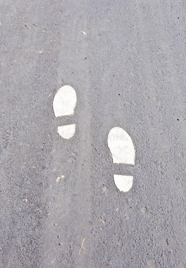 Foot sign stock photo. Image of print, footprint, imprint - 23861986