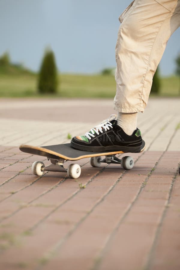 Foot on skateboard stock image. Image of culture, extreme - 54791325