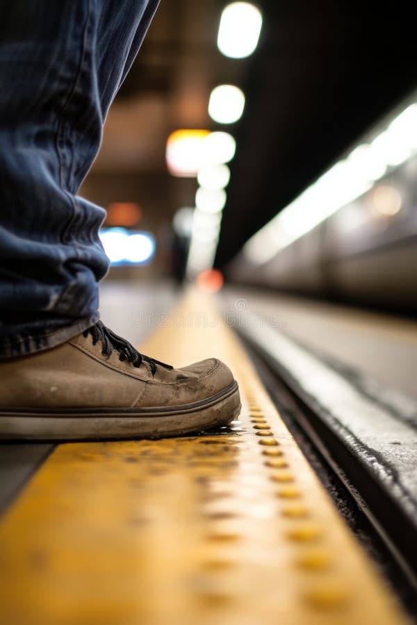 Foot Slipping into a Dangerous Gap between the Train and Platform Under ...