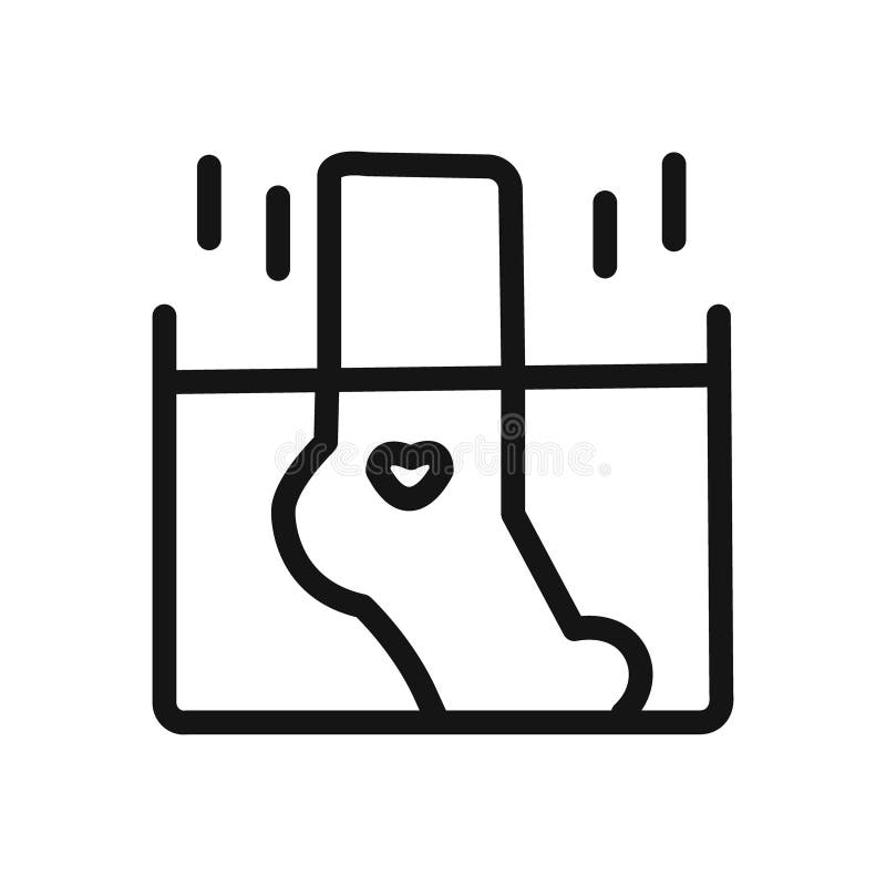 Foot Soak Icon Linear Graphics Set Vector Stock Vector - Illustration ...