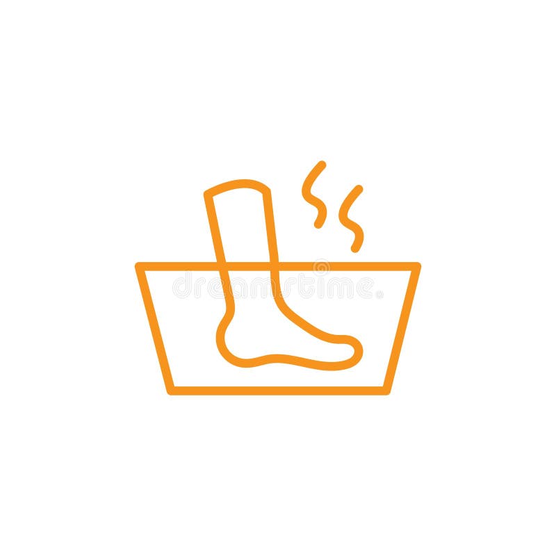 Foot Soak Icon Outline Vector for Web Ui Stock Vector - Illustration of ...