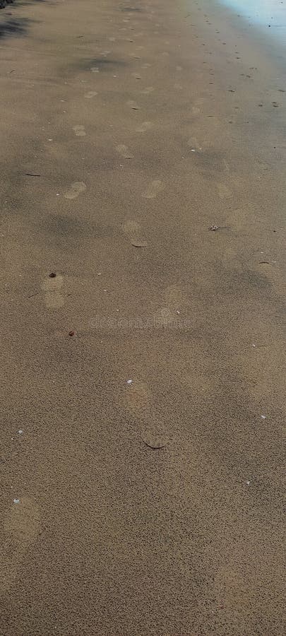 Foot steps on sand stock image. Image of flooring, wall - 291118989