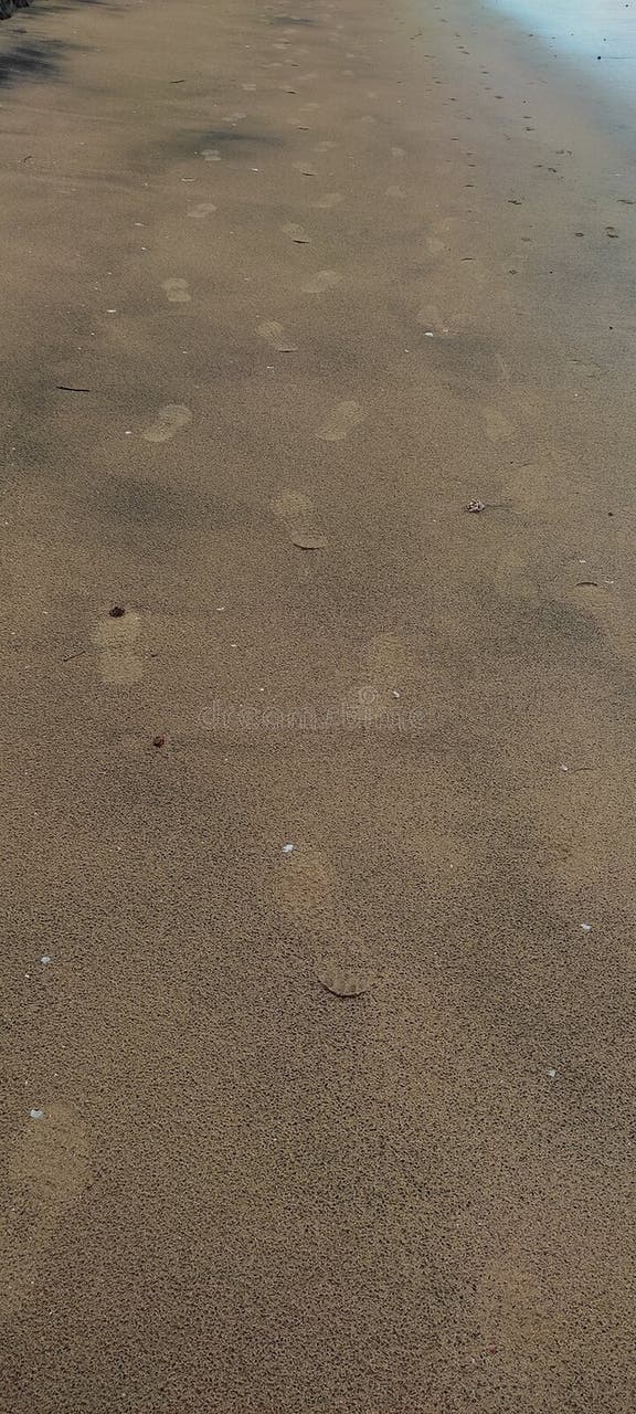 Foot steps on sand stock image. Image of flooring, wall - 291118989