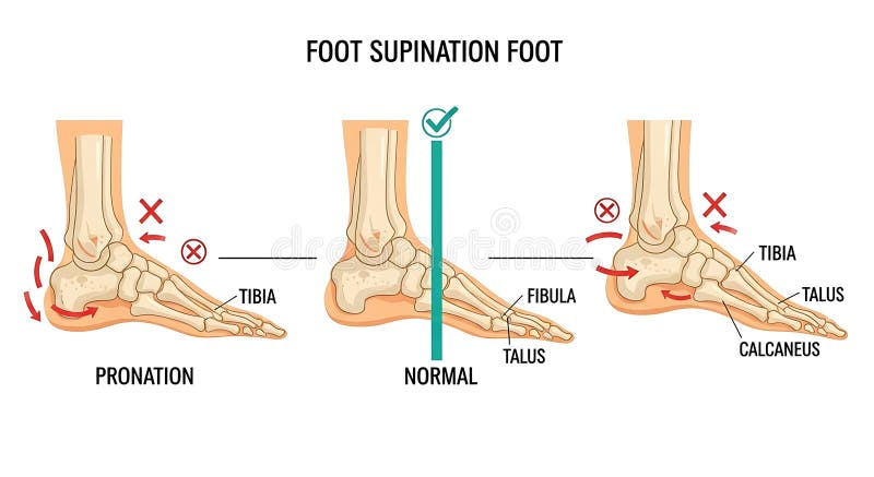 Foot Supination Illustration: Pronation, Normal Alignment, and ...