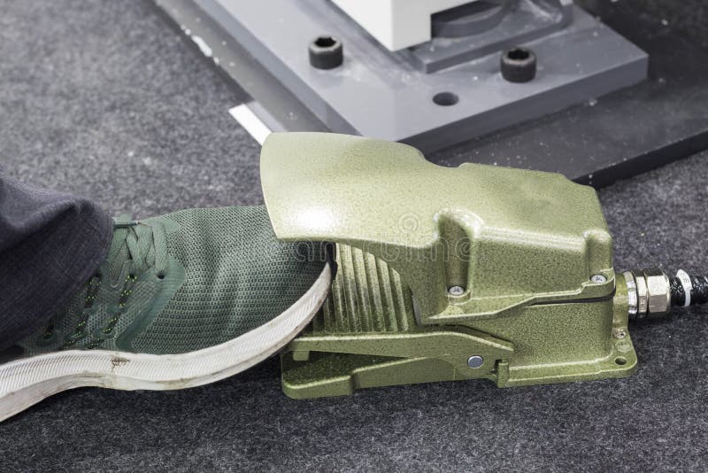Foot Switch for Start / Stop Machine Operation Stock Photo - Image of ...