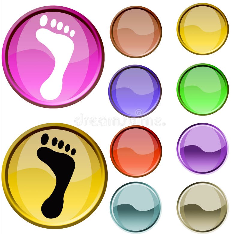 Foot Symbol stock illustration. Illustration of illustration - 7322981
