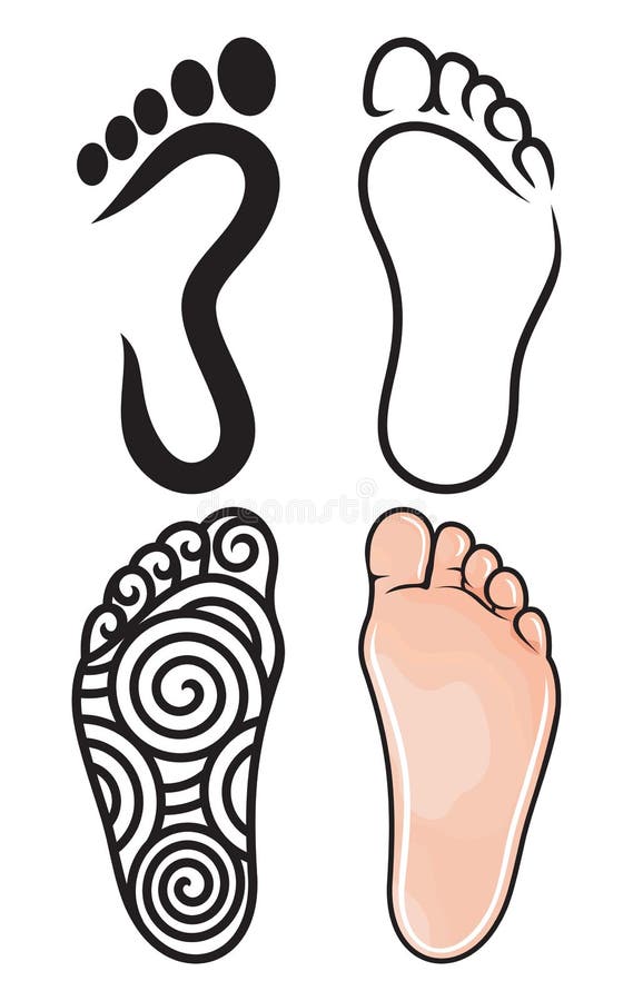 Foot Symbol - Foot Print Lgbt Flag Stock Vector - Illustration of ...