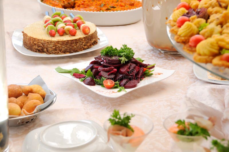 Food table stock image. Image of catering, celebration - 31577671
