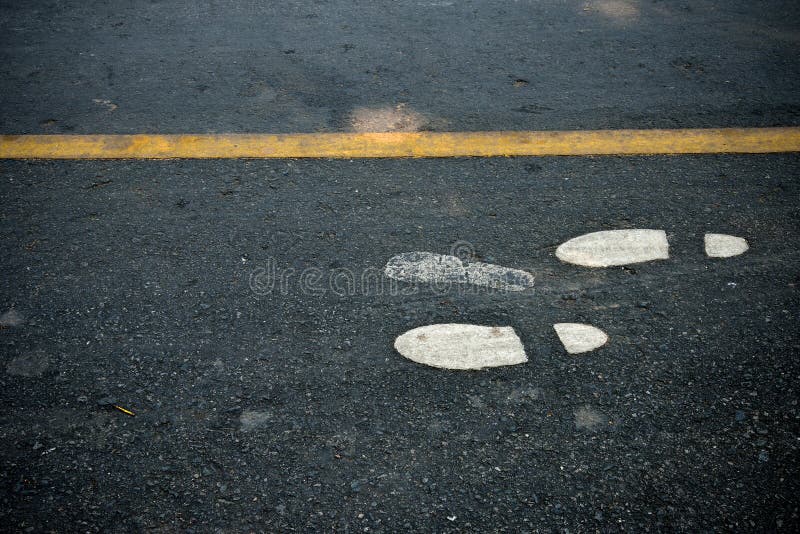 Foot walk on road stock image. Image of destination, asphalt - 31489597