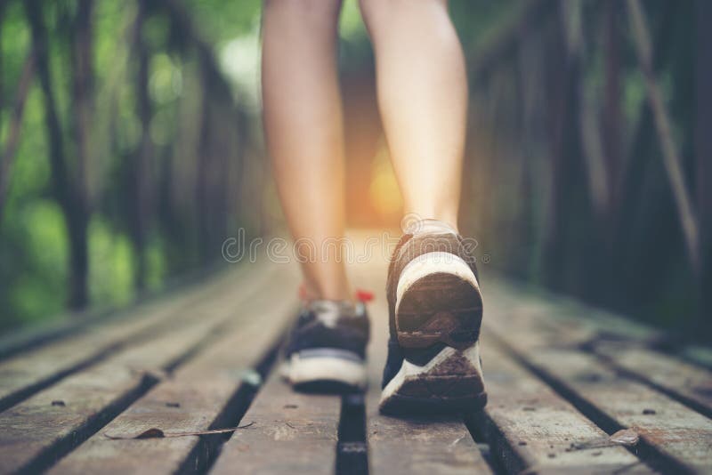Foot walking on walkway stock image. Image of people - 156441129