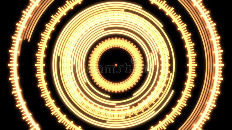 Arc Audio Equalizer a Ripple Yellow Large VJ Loop Animation 04 Stock ...