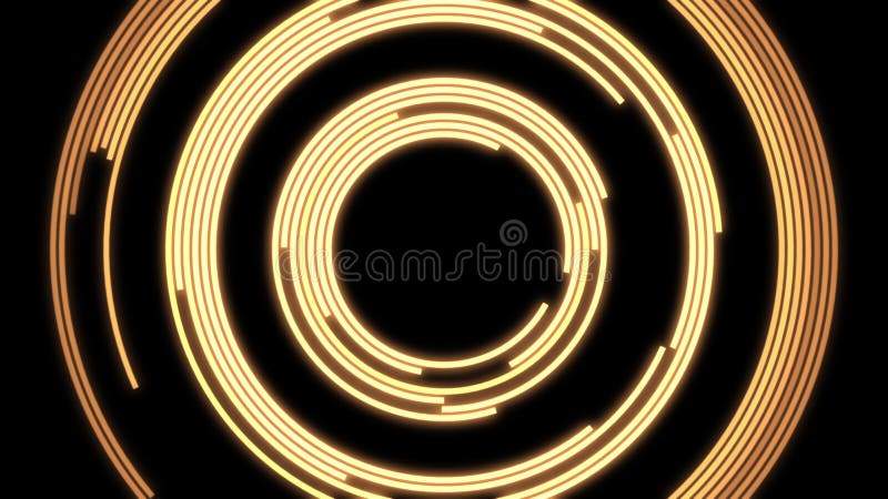 HUD Arc Offset C Yellow VJ Loop Animation 04 Stock Footage - Video of ...