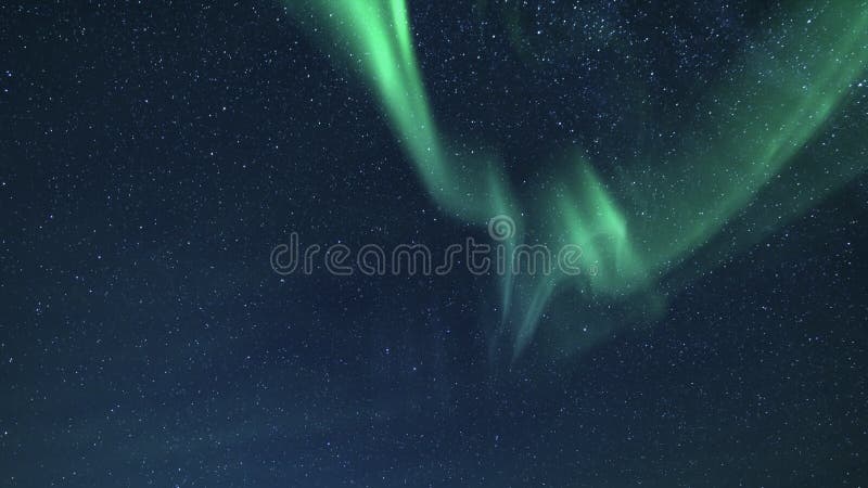 Aurora Dance with the Starry Sky Loop Stock Video - Video of colorful ...