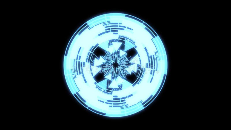 Circle Triangle VJ Loop Blue M 02 Animation Background Stock Footage ...