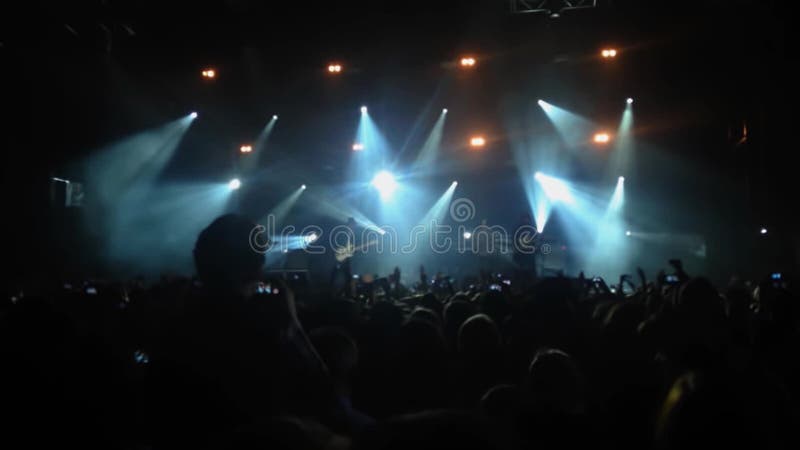 Footage of a Crowd Partying at a Rock Concert Stock Footage - Video of ...