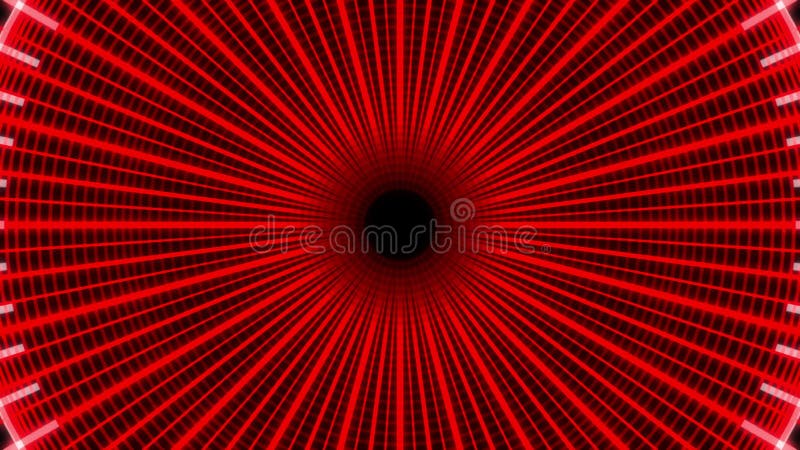 3D Circles Radial Patterns X60 Degrees Spinning Red Animation Loop ...