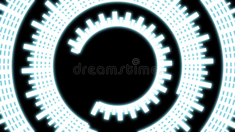 HUD Circle Speedometer Bold XL Blue Animation Loop Stock Video - Video ...