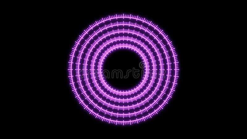 HUD Rader Circle Geometric Patterns Purple Animation Loop Stock Footage ...