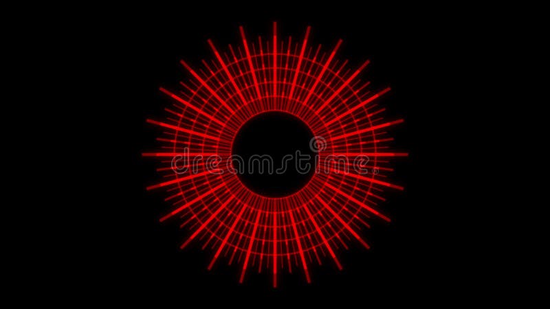 HUD Radial Patterns Speedometer CIrcle S Red Animation Loop Stock Footage - Video of animation ...