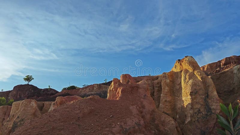 Landscape Scene of the Soil Texture and Pattern Around the Limestone ...