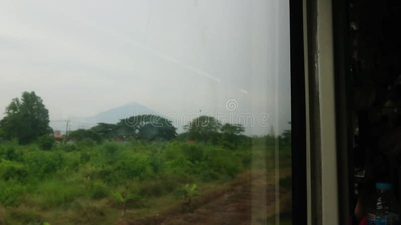 Footage Rice Field, Mountain, Forest, Railroad Track, View from Window ...