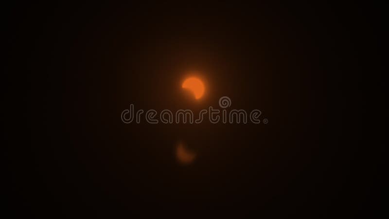 Solar Eclipse 2023 with Red Filter Astrophotography Stock Video - Video ...