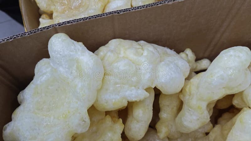 Stack of the Chinese Delicacy Dried Fish Bladder. Stock Video - Video ...