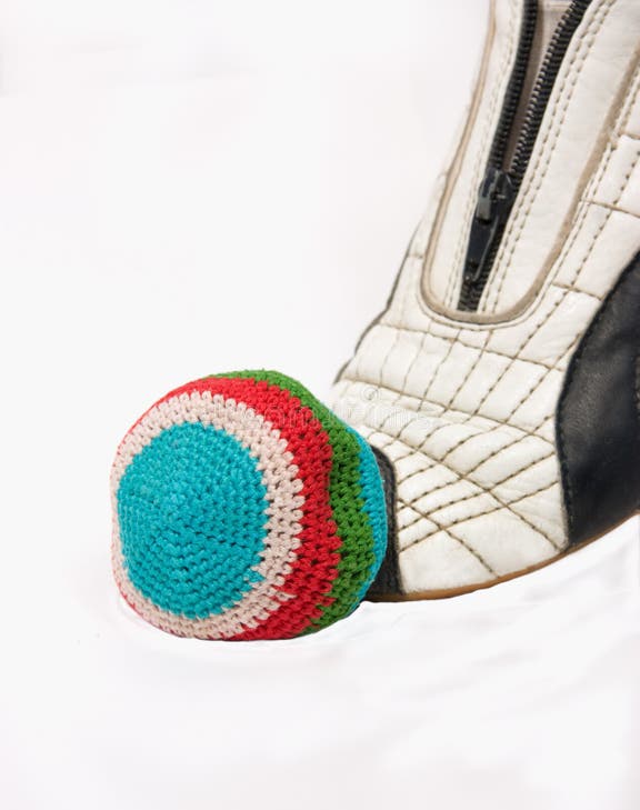 Footbag. stock photo. Image of freestyle, ball, sack - 12562436