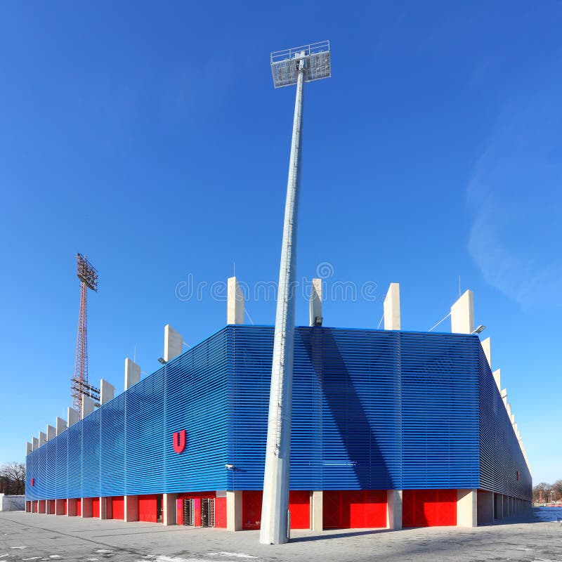 Footbal Stadium the Doosan Arena in Pilsen. Editorial Photography ...