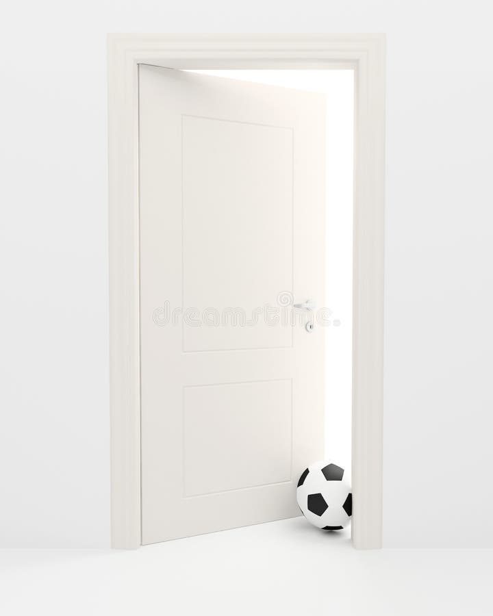 Football stock illustration. Illustration of door, round - 23536837