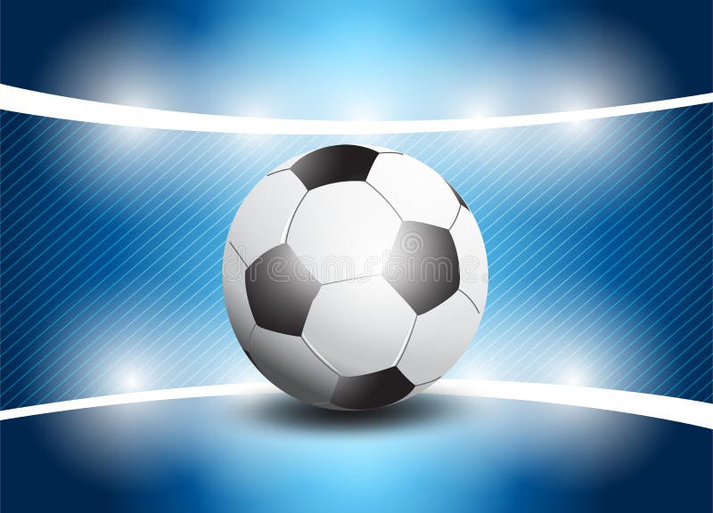 Football stock vector. Illustration of element, blue - 26340629